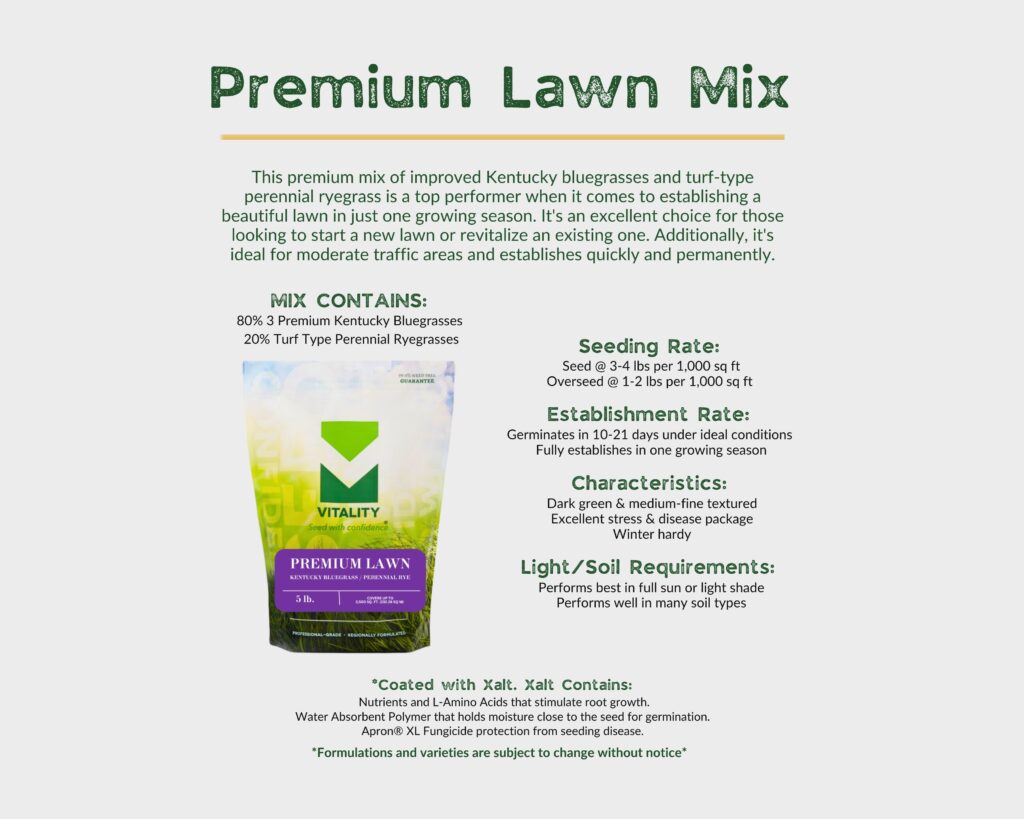 Premium Lawn Mix - Create a Beautiful Lawn in Just One Season